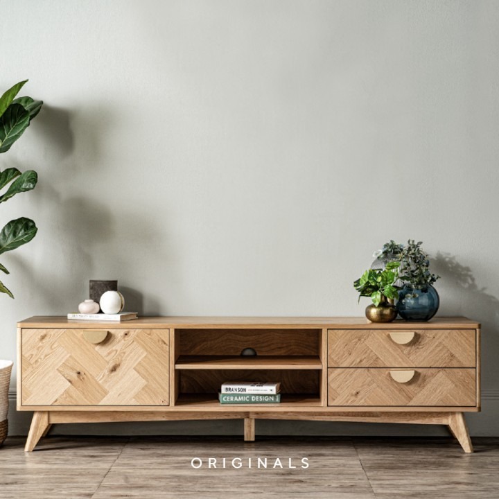 SALOME Modern TV Console, Furniture & Home Living, Furniture, TV ...