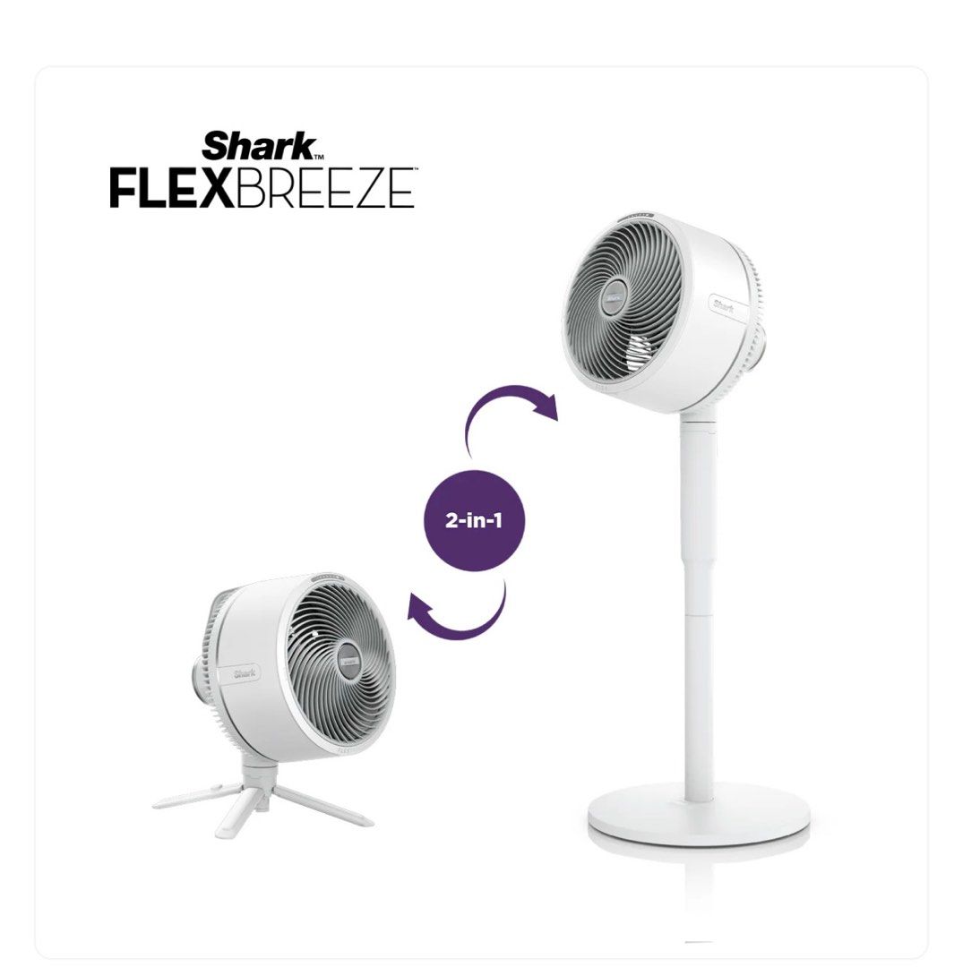 Shark FlexBreeze Cordless & Portable Fan FA221SMWH, Furniture & Home ...