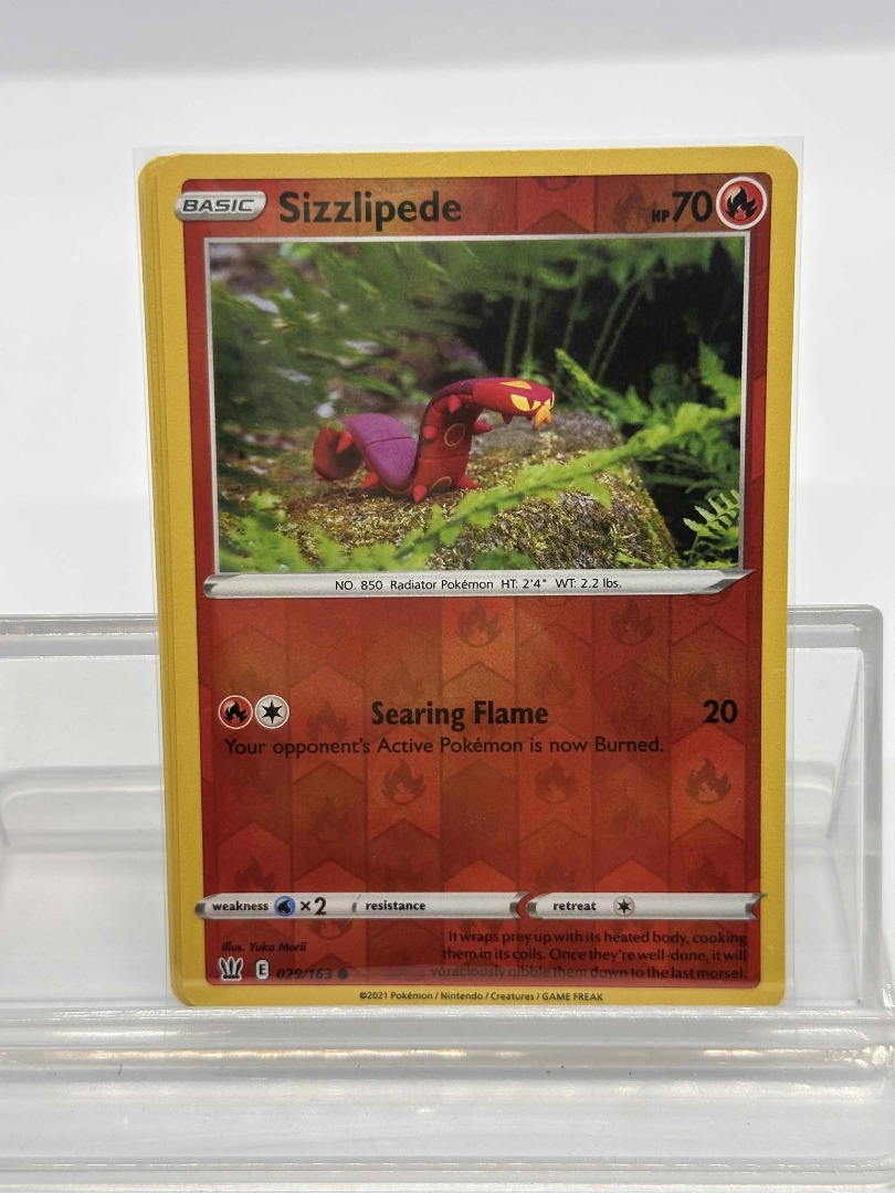 Sizzlipede Yuka Morii [Reverse Holo] #29 Pokemon Battle Styles, Hobbies ...