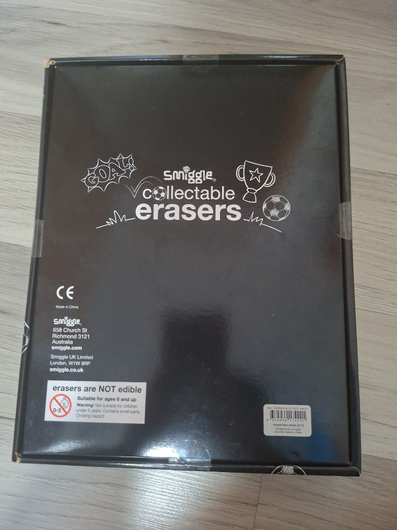 Smiggle Collectible Erasers - Soccer Theme, Hobbies & Toys, Stationery ...