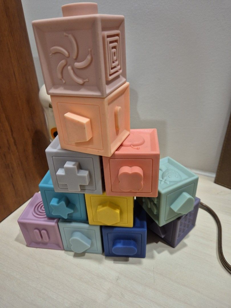 Soft Stacking Blocks - Sensory Toy, Babies & Kids, Infant Playtime on ...