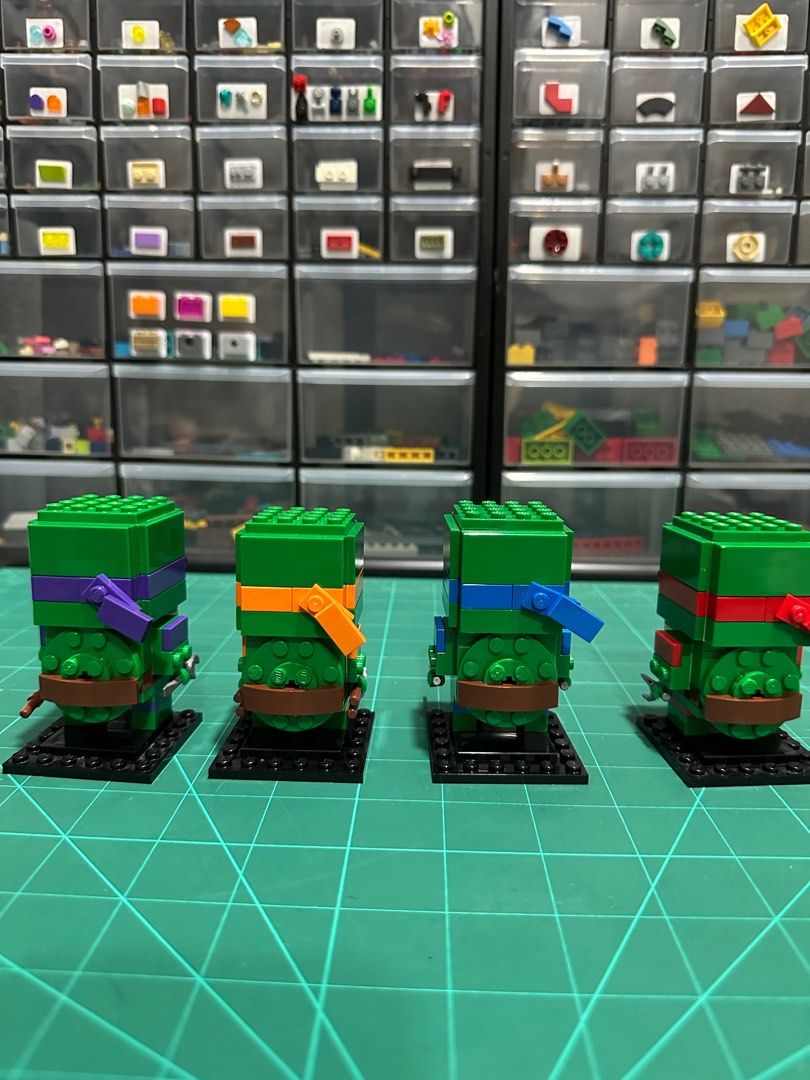 Teenage Mountain Ninja Turtle TMNT Lego Brickheadz MOC with Real ...