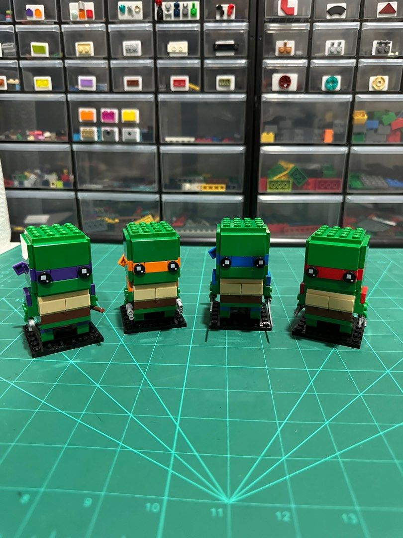 Teenage Mountain Ninja Turtle TMNT Lego Brickheadz MOC with Real ...