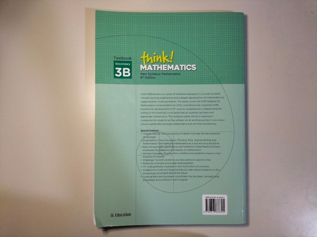 Think! Mathematics Textbook 3B, Hobbies & Toys, Books & Magazines ...