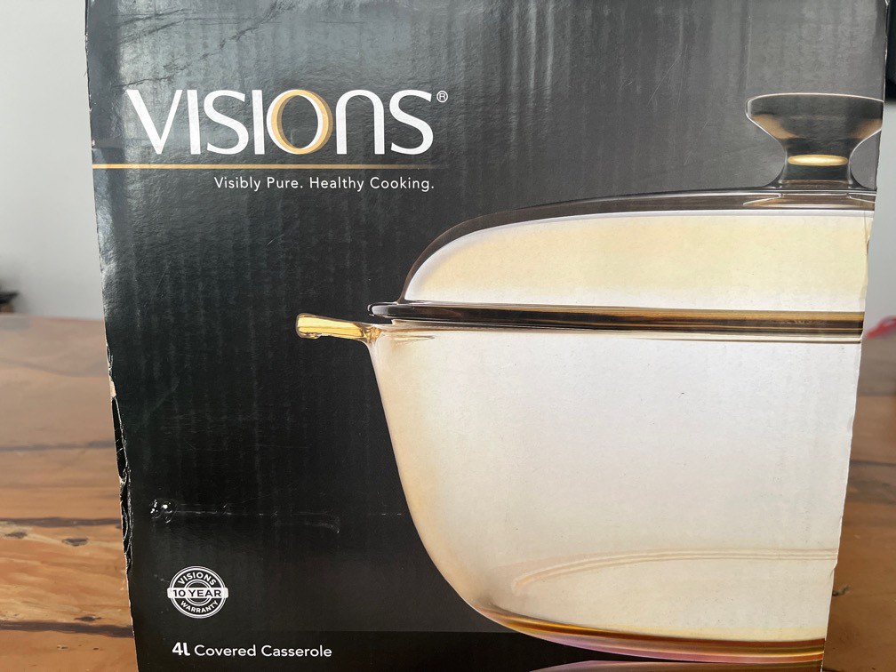Visions 4L covered casserole, Furniture & Home Living, Kitchenware ...