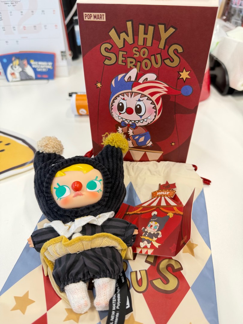 WTT POPMART Why So Serious - String Puppet Molly Plush, Hobbies & Toys ...