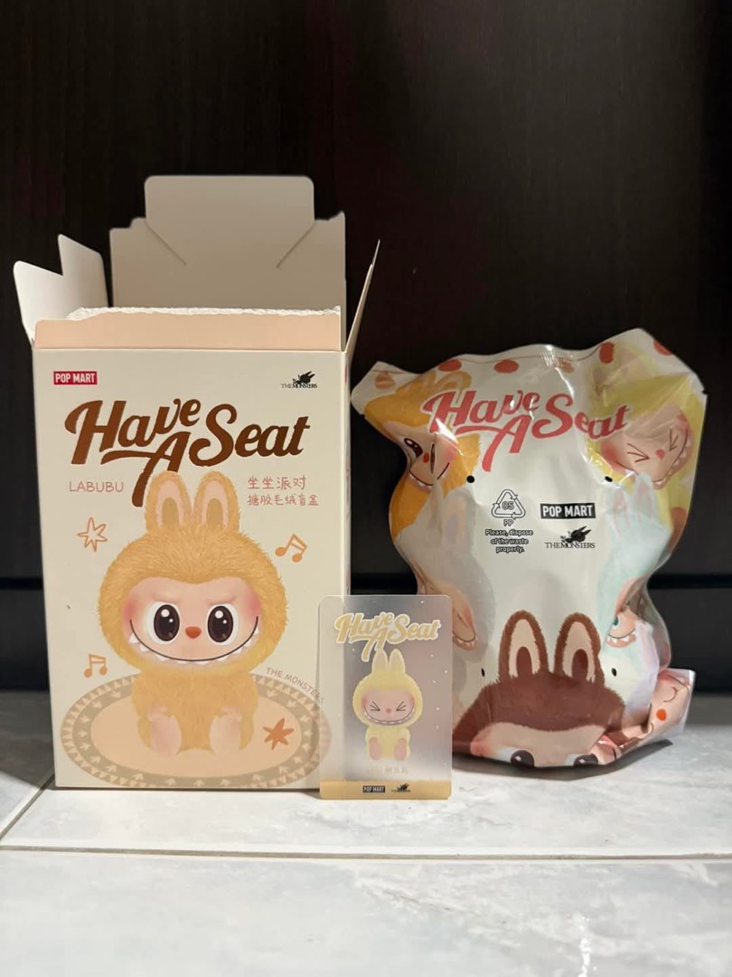 [ Brand new] labubu have a seat (Si Si), Hobbies & Toys, Toys & Games ...