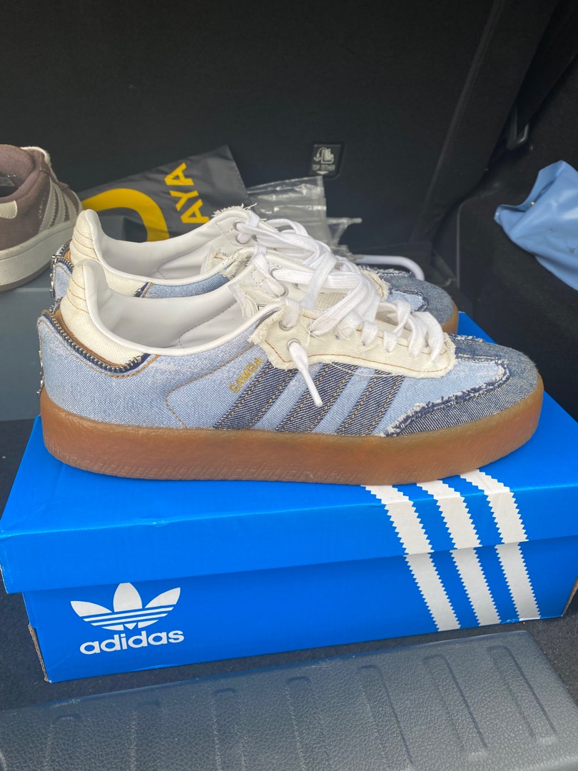 Adidas Samba Denim, Men's Fashion, Footwear, Sneakers on Carousell