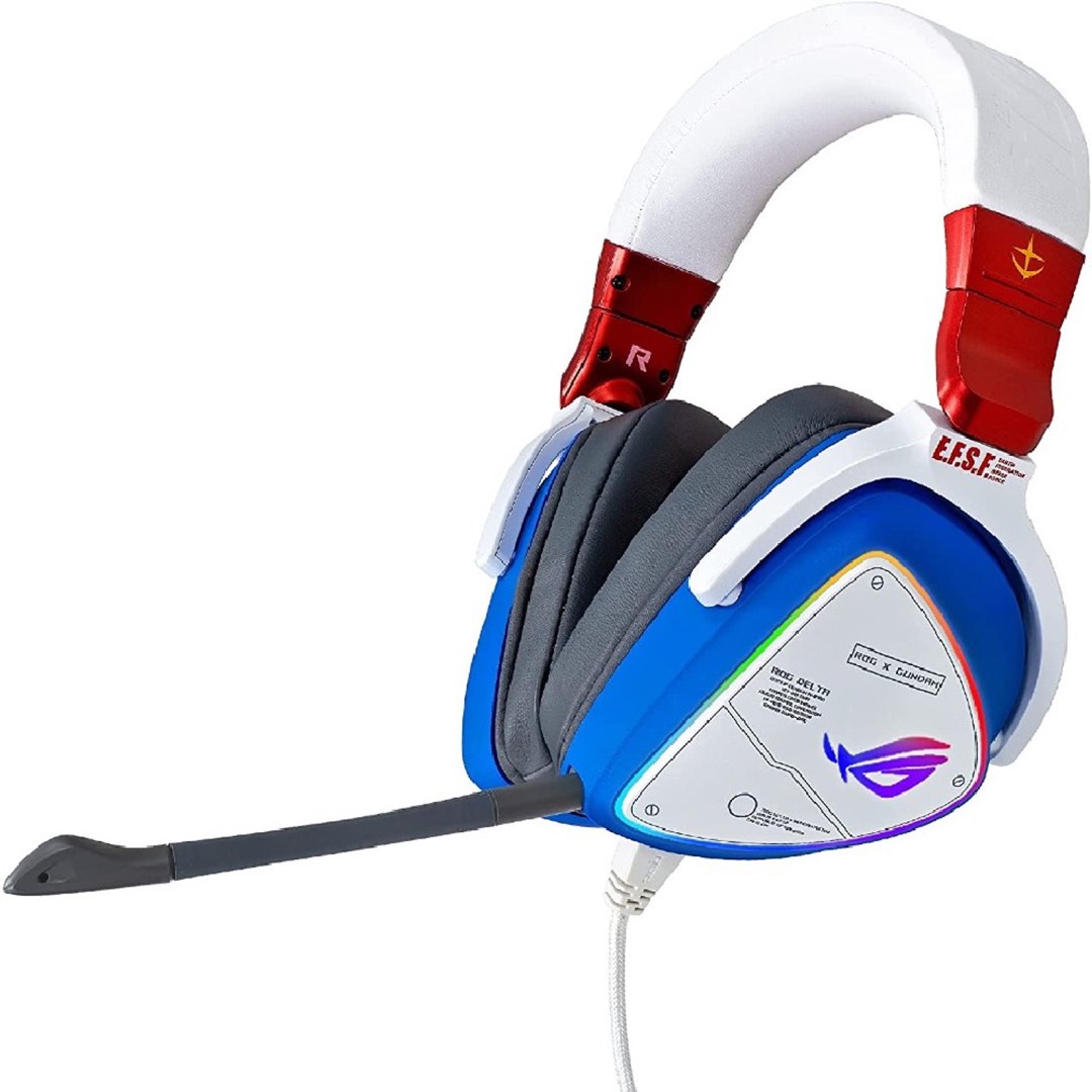 ASUS ROG Delta Wired RGB Gaming Headset Gundam Edition, Audio ...