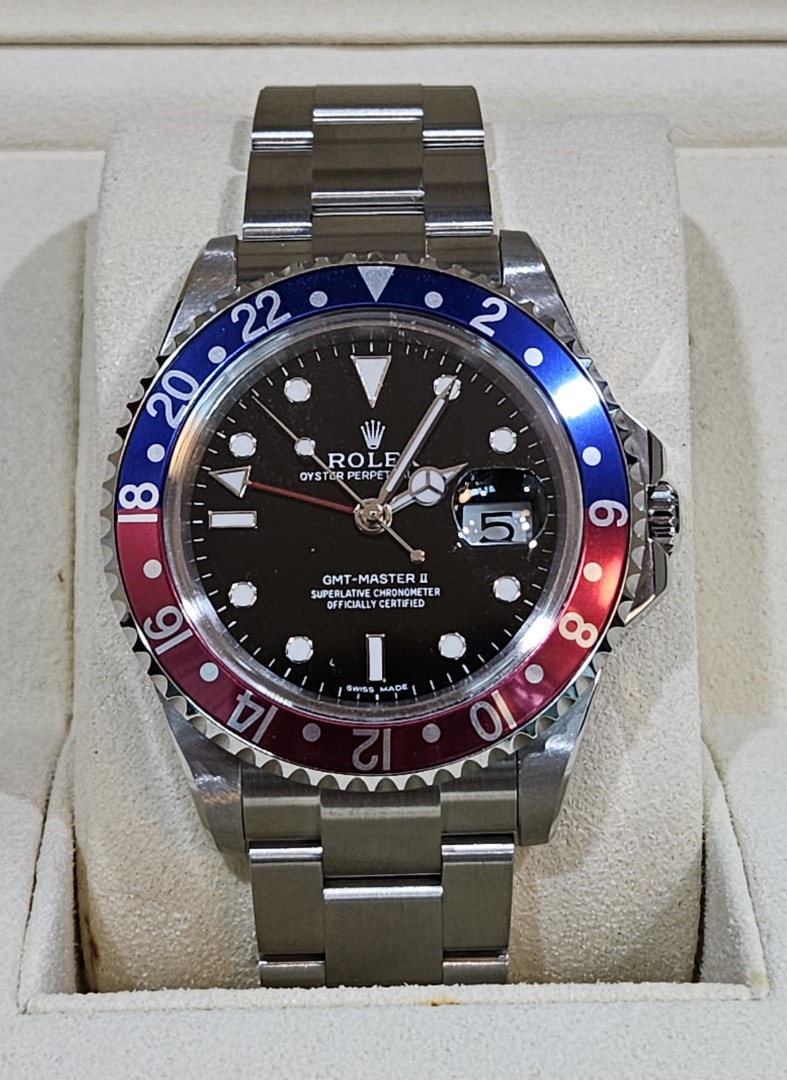 Authentic 2001 Rolex GMT Master II ref-16710 "Pepsi" - Handpicked ...