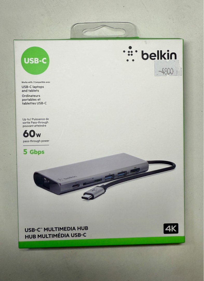 Belkin 6-in-1 USB-C Multimedia Hub and Adapter, Computers & Tech, Parts ...
