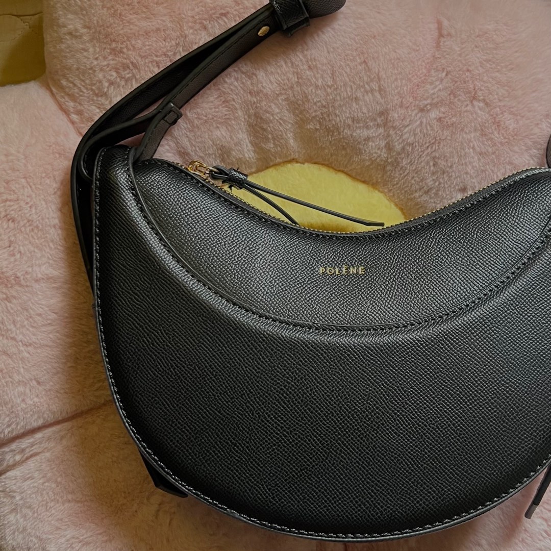 Black Polene Shoulder Bag, Women's Fashion, Bags & Wallets, Shoulder ...