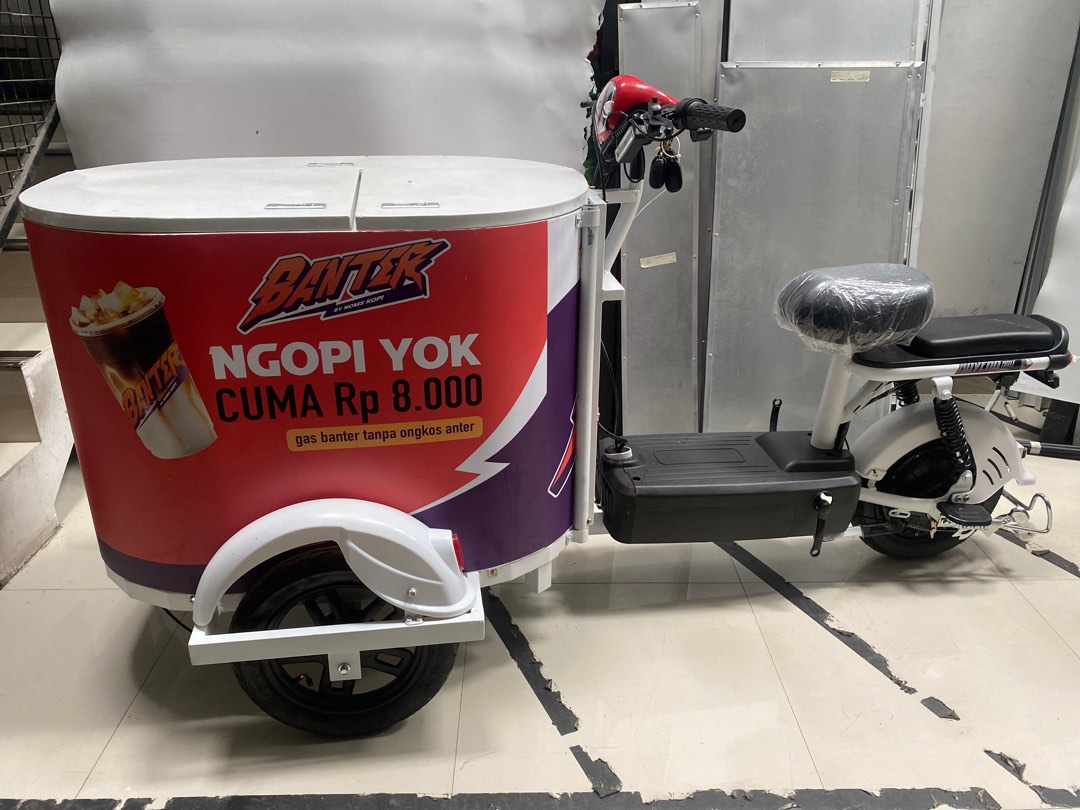 Booth sepeda listrik kopi keliling, Motor di Carousell