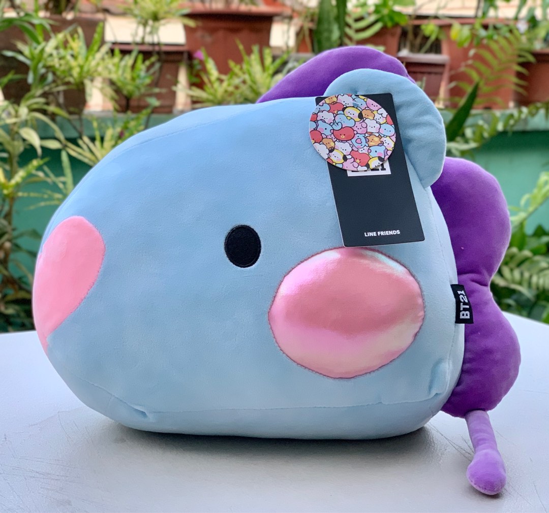 BT21 Mang Head Cushion, Hobbies & Toys, Toys & Games on Carousell