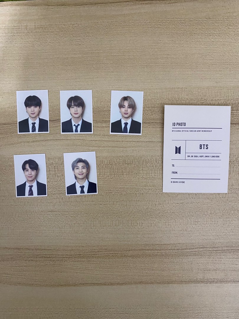 BTS ID photos, Hobbies & Toys, Memorabilia & Collectibles, K-Wave on ...