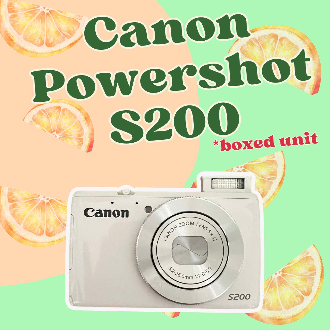 Canon Powershot S200 *boxed unit, Photography, Cameras on Carousell