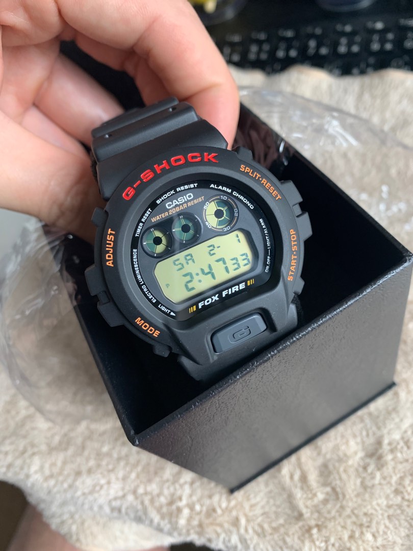 Casio G-Shock DW-6900B DW-6900B-9 FOX FIRE JDM, 男裝, 手錶及配件, 手錶 - Carousell