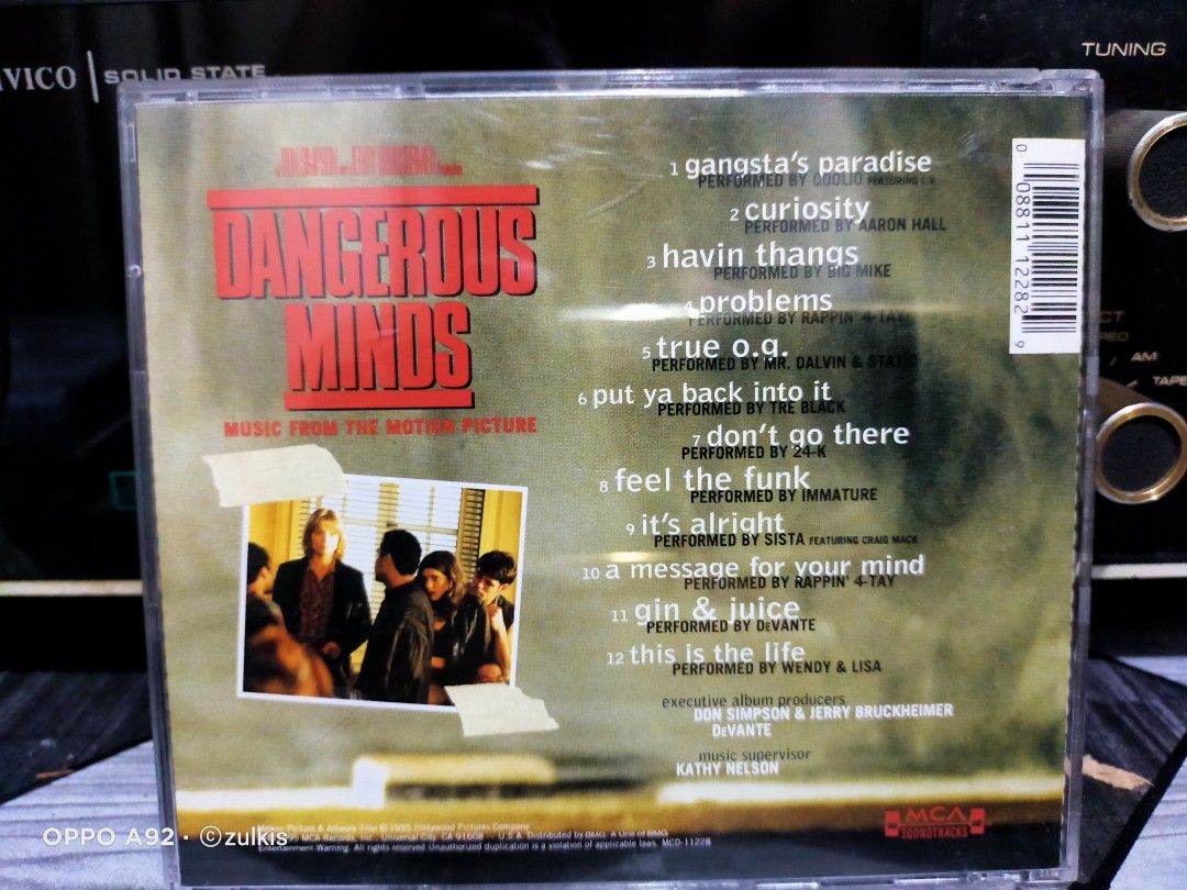 CD Ost Dangerous Minds, Hobbies & Toys, Music & Media, CDs & DVDs on ...
