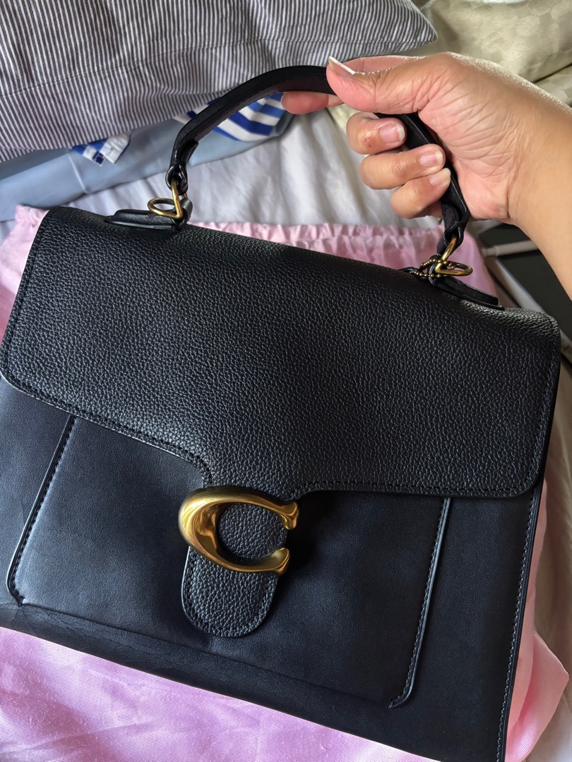 Coach Tabby Top Handle - Black, Luxury, Bags & Wallets on Carousell