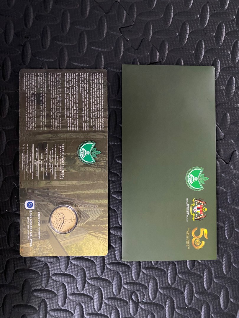 Coin Jubli Emas 50 Tahun Risda, Hobbies & Toys, Collectibles ...