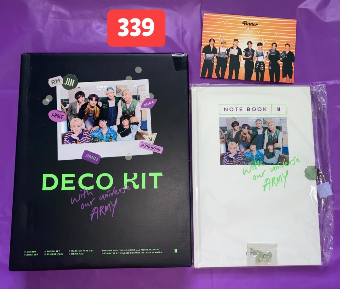 Deco Kit OB, Deco Kit notebook and Butter Photostand, Hobbies & Toys ...
