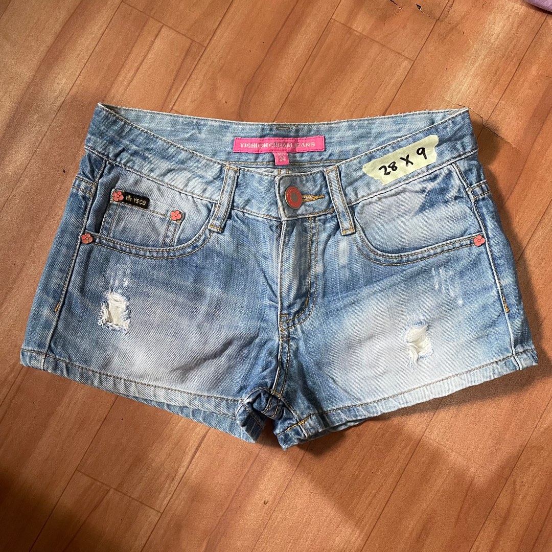 DENIM SHORT LOW RISE, Women's Fashion, Bottoms, Shorts on Carousell