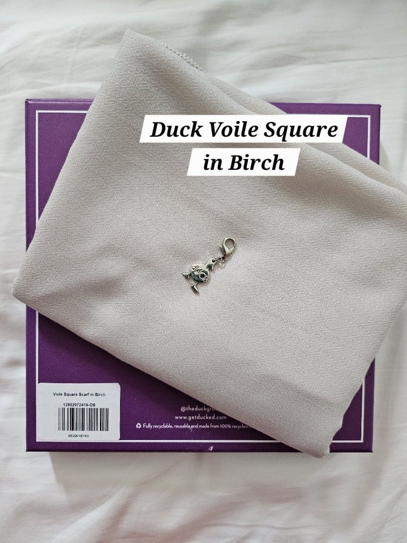 Duck Voile Square in Birch, Women's Fashion, Muslimah Fashion, Hijabs ...