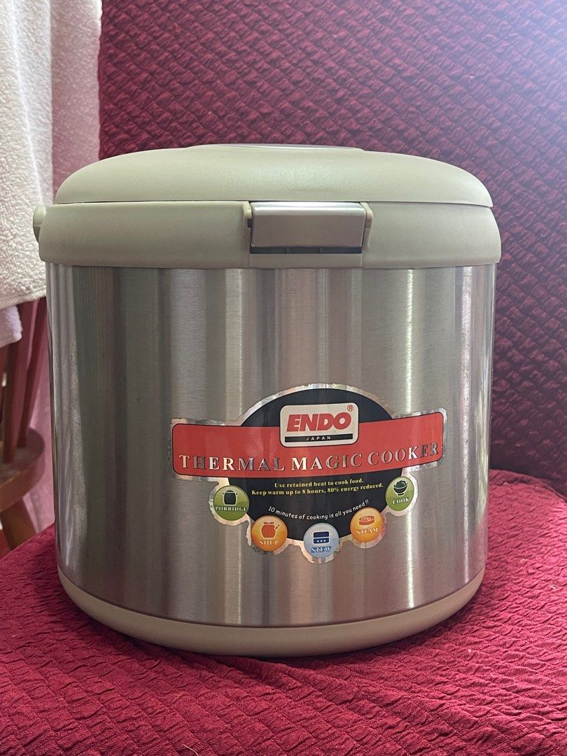 7L Big Endo Japan Thermal Magic Cooker, comes with mini pot and lid and ...