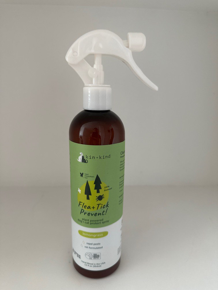 Kin and Kind Flea and tick prevention lemongrass spray, Pet Supplies ...
