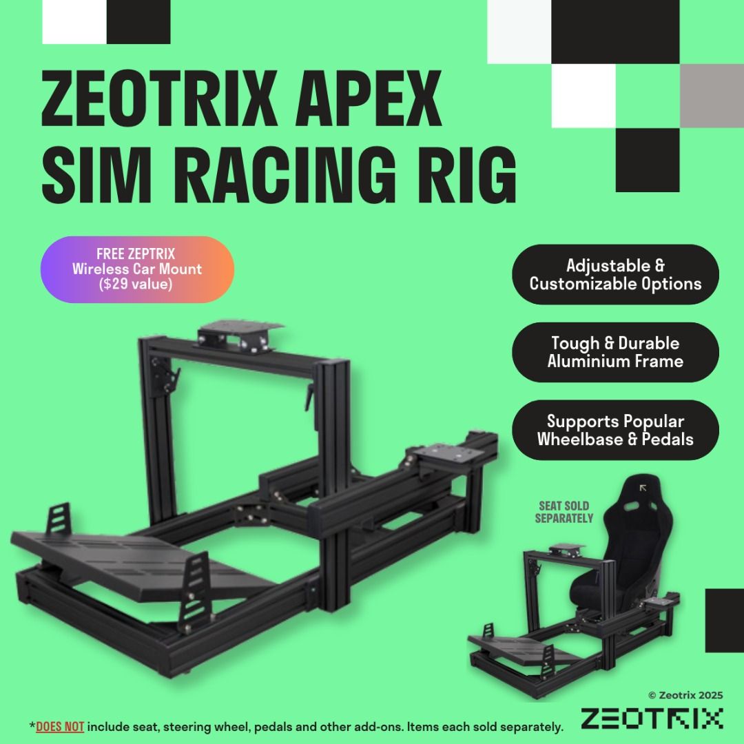 Apex Sim Racing Rig - Tough, Customizable - Sim Racing Rig Setup ...