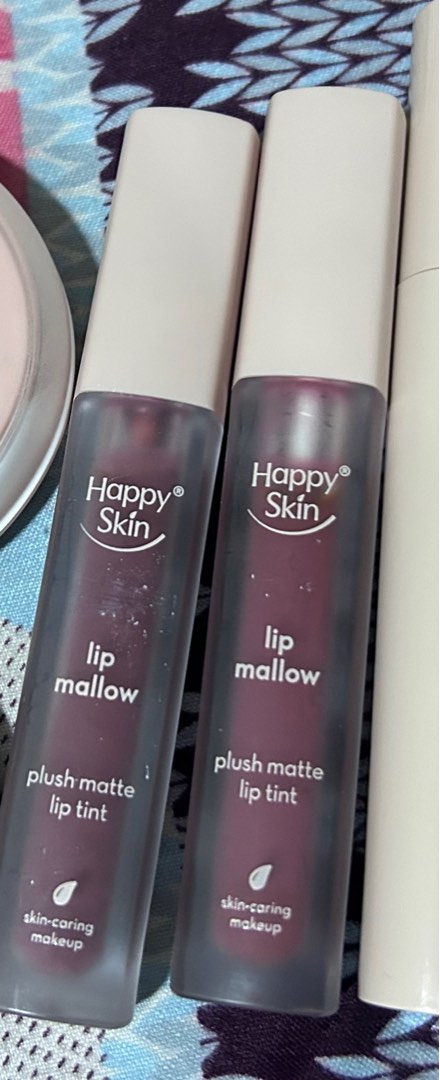 HAPPY SKIN LIP MALLOW PLUSH TINT SHADE ECLAIR AND MACAROON, Beauty ...