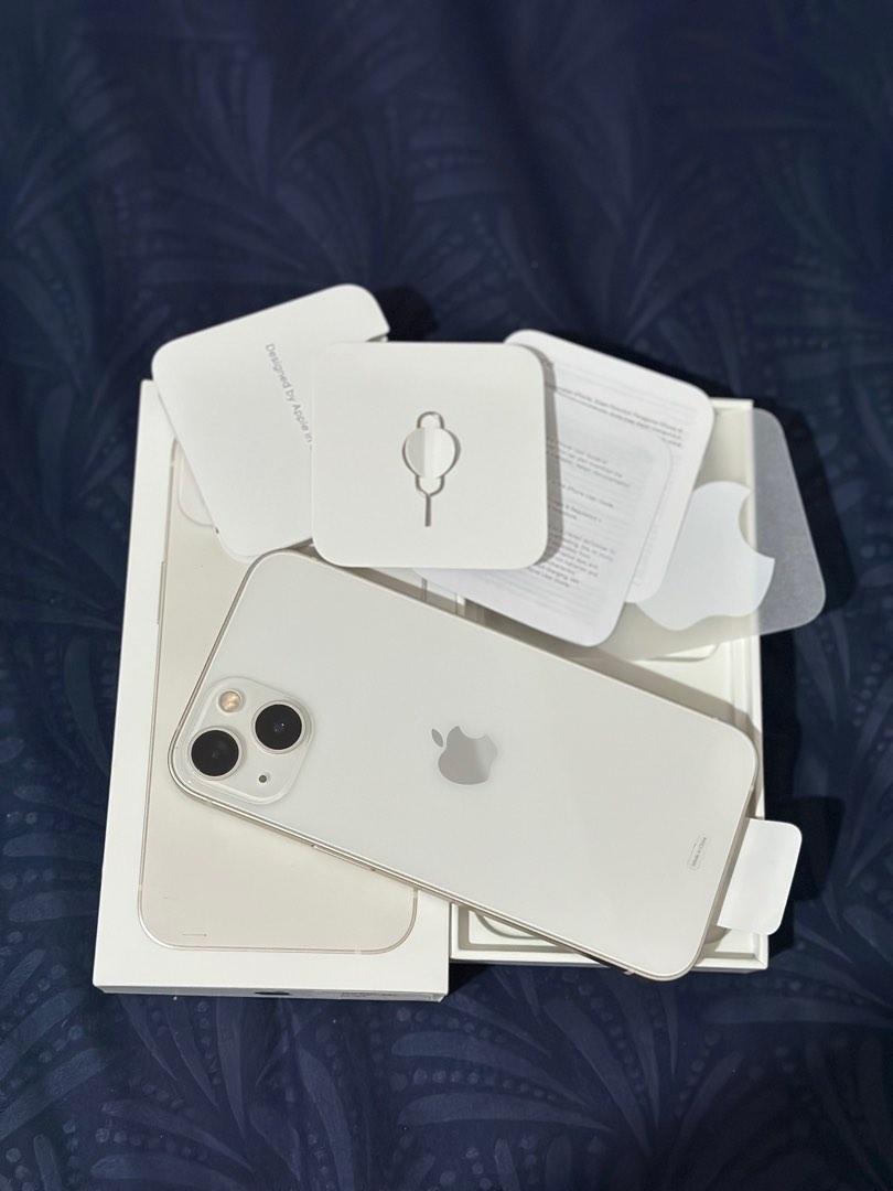 IPHONE 13 WHITE STARLIGHT 128 GB IBOX/DIGIMAP/BLIBLI/RESMI FULLSET BOX ...
