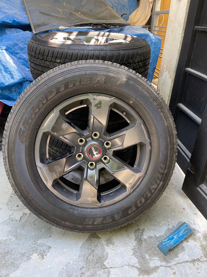 Isuzu D-Max Stock Mags and Tires 4pcs, Car Parts & Accessories, Mags ...
