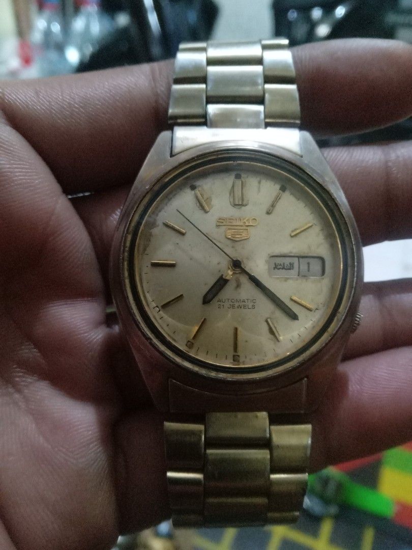 Jam tangan vintage seiko 5 automatic klasik koleksi antik retro lawas jadul langka original rare ...