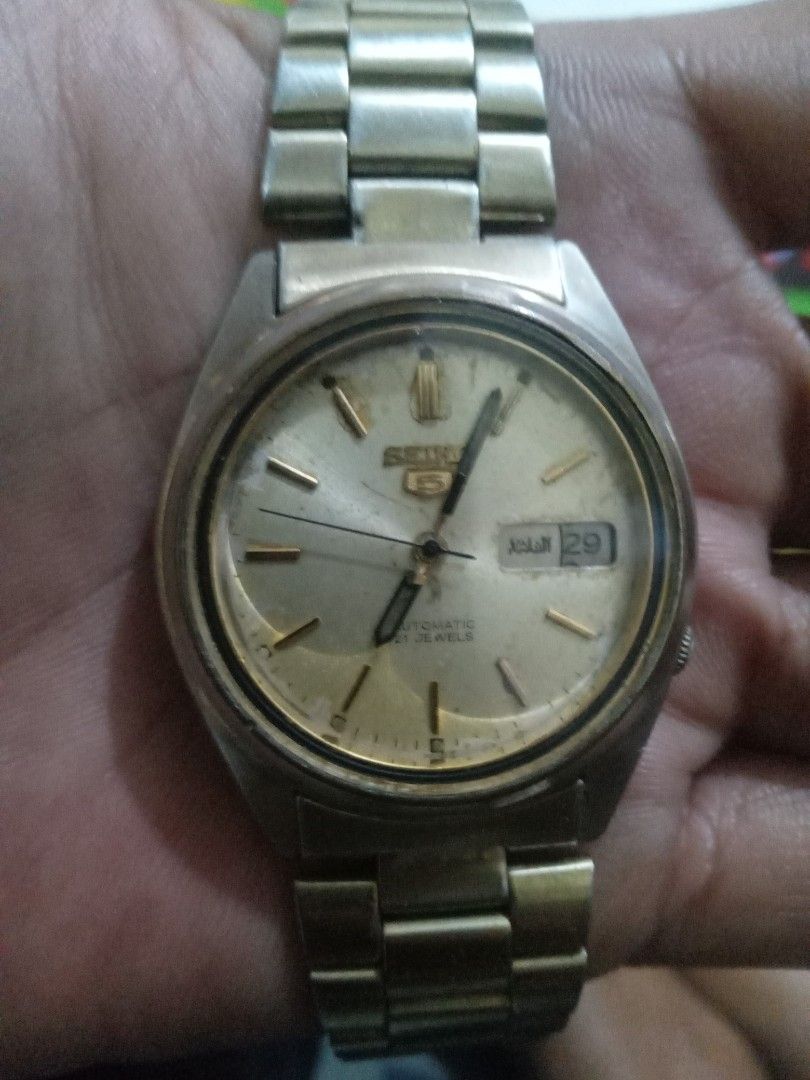 Jam tangan vintage seiko 5 automatic klasik koleksi antik retro lawas ...