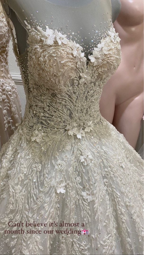 Jazel Sy Wedding Gown, Women's Fashion, Dresses & Sets, Evening dresses ...