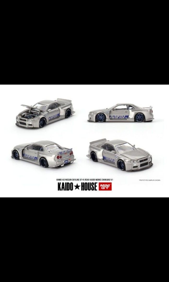 KHMG 143 NISSAN SKYLINE GTR R34 KAIDO WORKS SHINJUKU V1, Hobbies & Toys ...