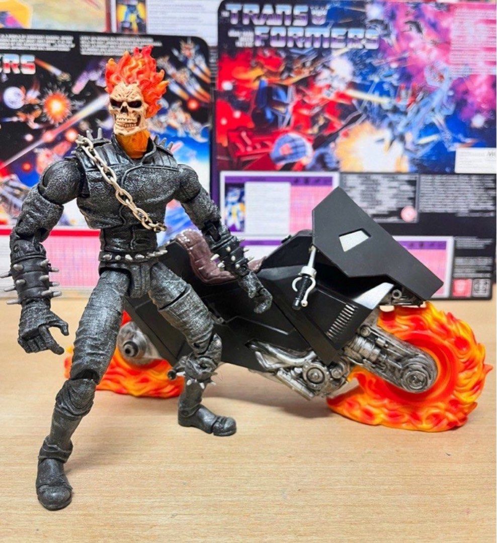 MARVEL LEGENDS SERIES 3 GHOST RIDER Danny Ketch & Bike (Toy Biz, 2002 ...