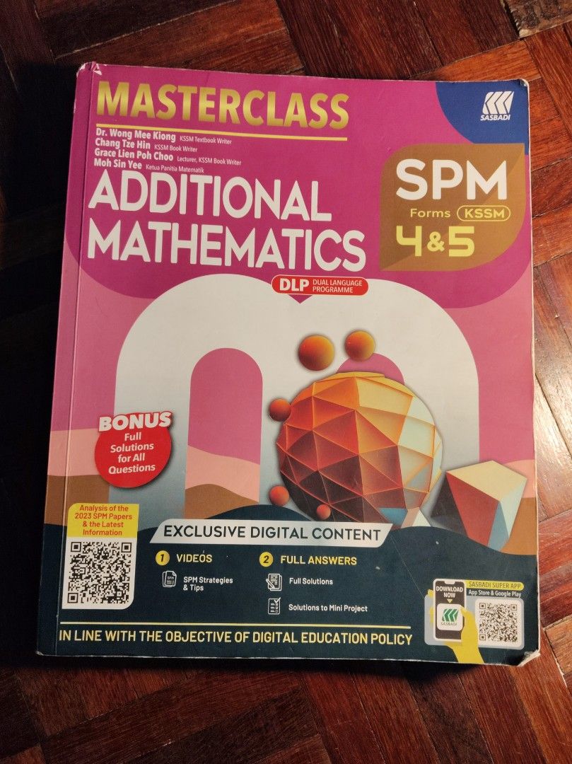 MASTERCLASS SPM ADDMATHS FORM 4&5, Hobbies & Toys, Books & Magazines ...
