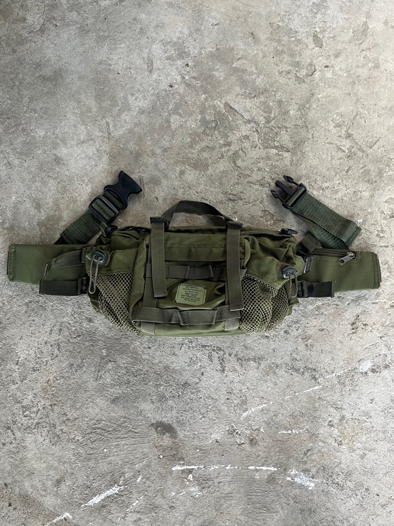 Military Belt Hip Sack, Men's Fashion, Bags, Belt bags, Clutches and ...