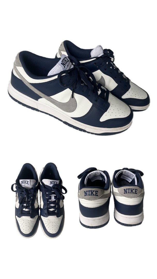 Nike Dunks Midnight Navy (ORIGINAL - NO BOX), Men's Fashion, Footwear ...
