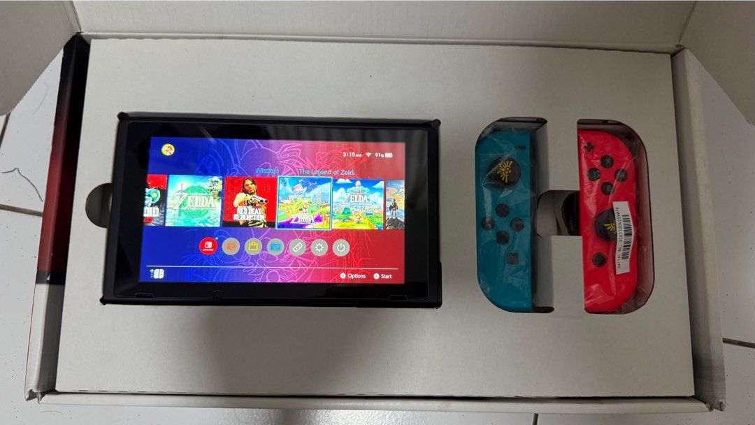 Nintendo Switch Modded 256GB with box Gen 2 Zelda themed, Video Gaming ...