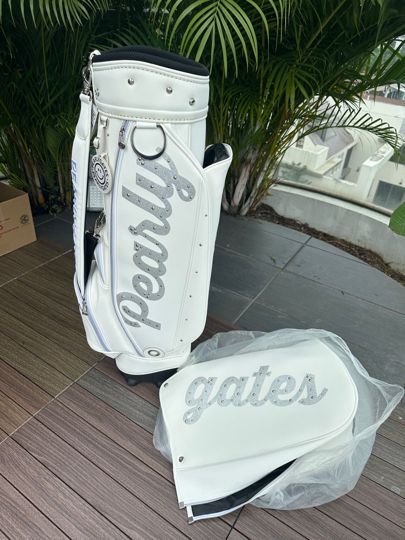 Pearly Gates Golf Bag with Trolley and wheels, Sports Equipment, Sports ...