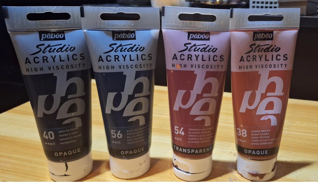 Pebeo Studio Acrylic Paints (100ml each), Hobbies & Toys, Stationary ...