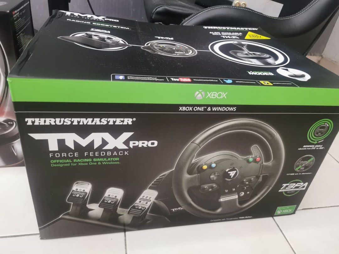 Racing Rig Thrustmaster TMX Pro with TH8A Shifter, Video Gaming, Gaming ...