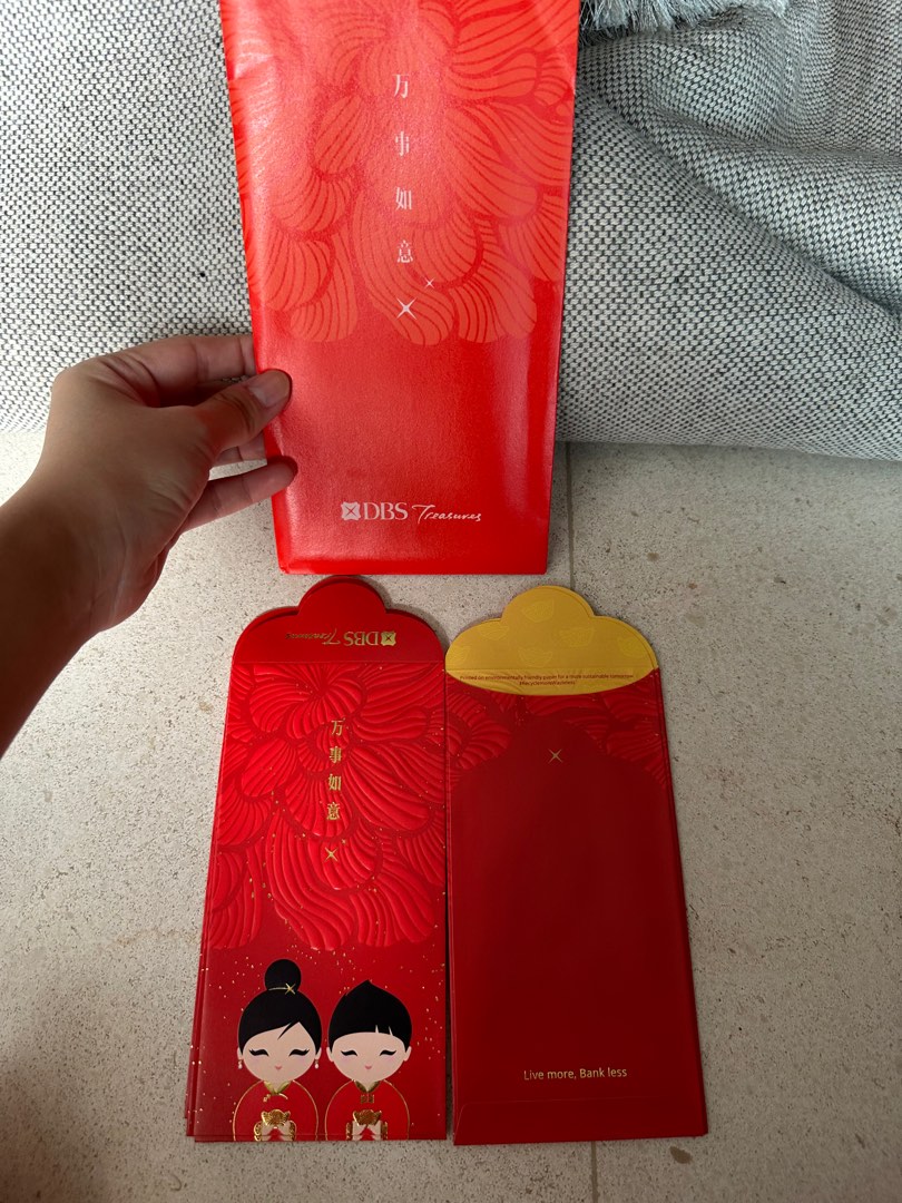 Red Packet dbs treasures 8 pieces, Hobbies & Toys, Stationery & Craft ...