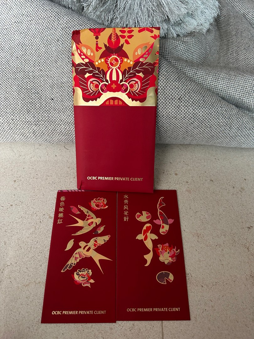 Red Packet OCBC premier private client 6 pieces, Hobbies & Toys ...