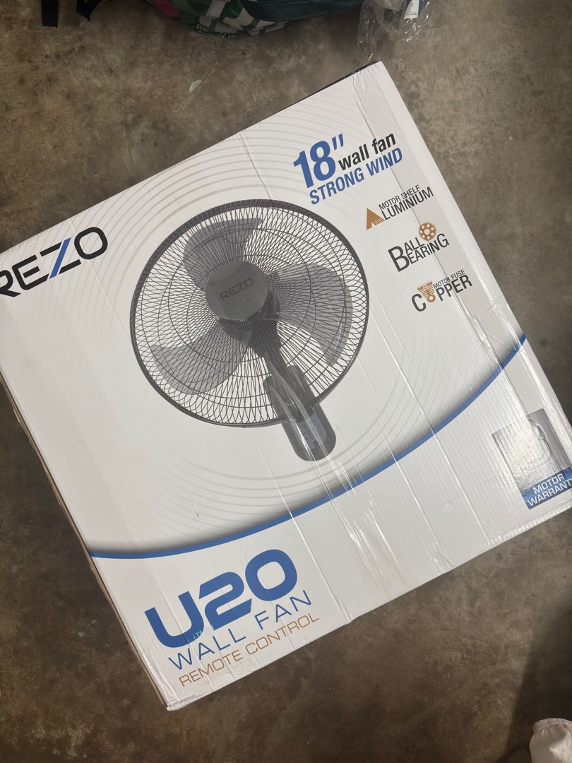 Rezo U20 Wall Fan/Kipas Dinding, Furniture & Home Living, Lighting ...