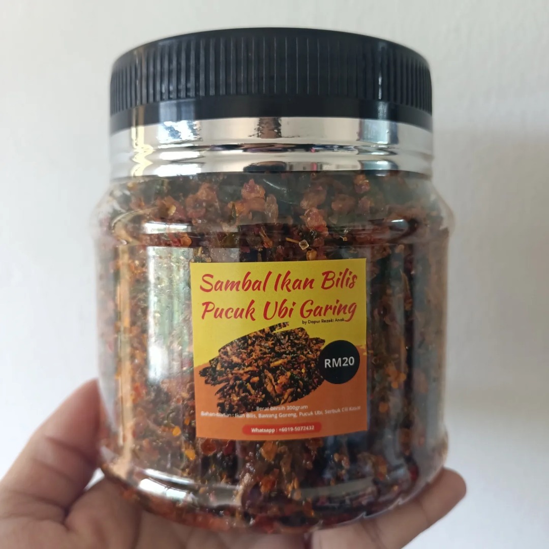 Sambal Ikan Bilis Pucuk Ubi Garing, Food & Drinks, Packaged & Instant Food on Carousell