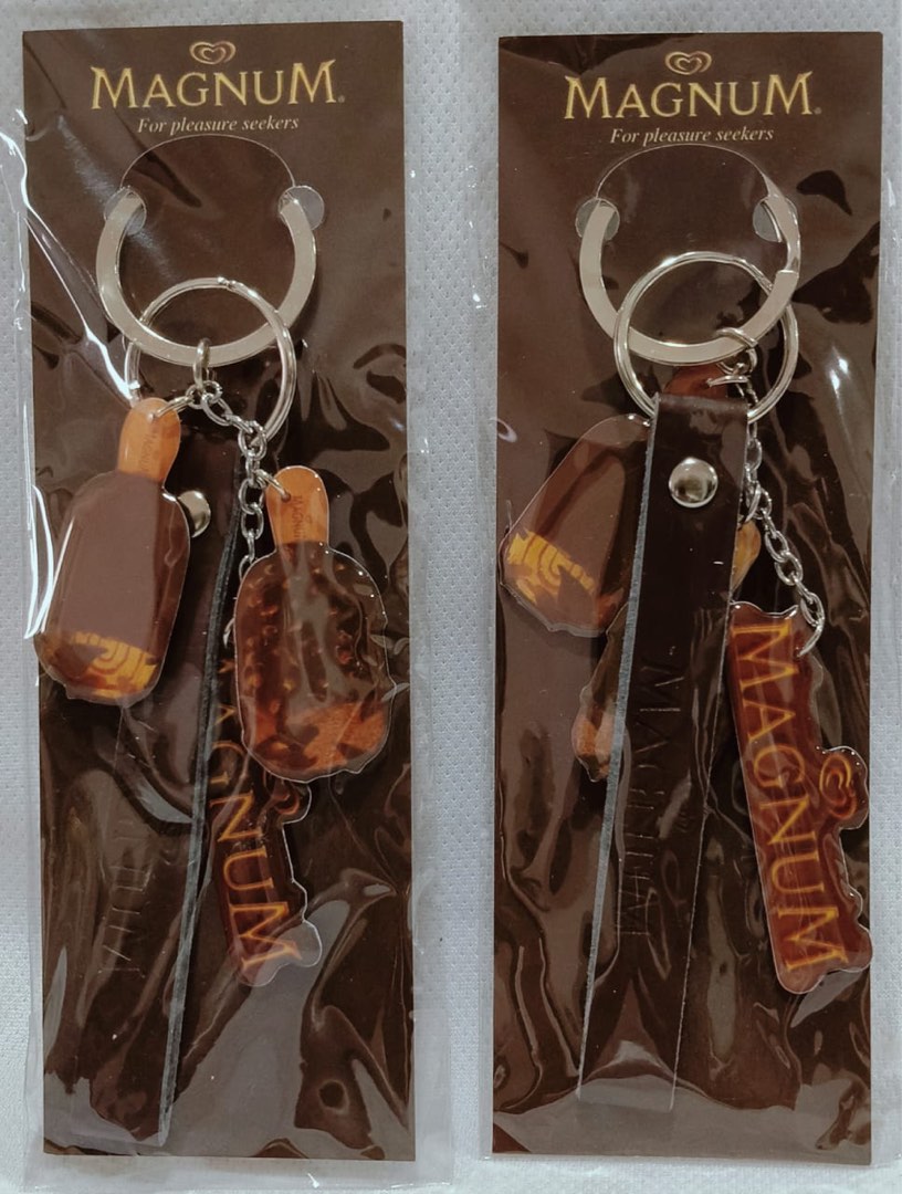 Set of two Magnum Ice-cream Key-chains, Hobbies & Toys, Collectibles ...